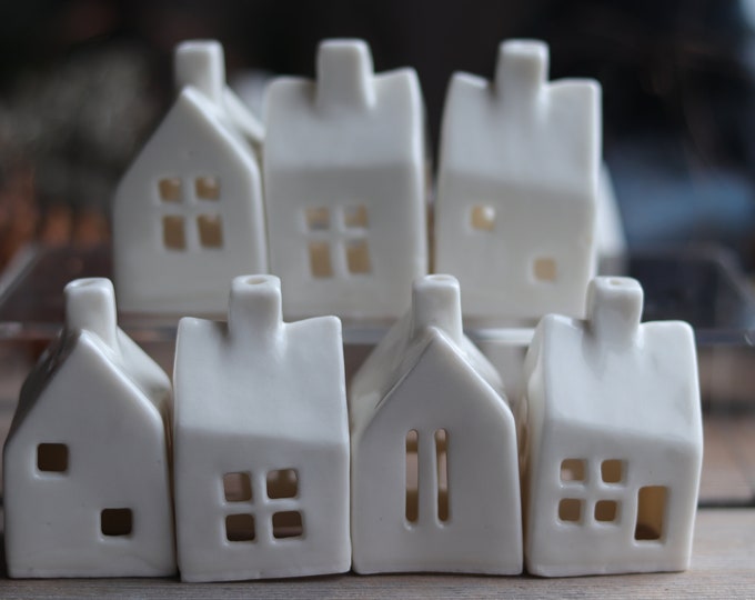 Porcelain House Minimalist Home Décor Small Ceramic House Housewarming ...