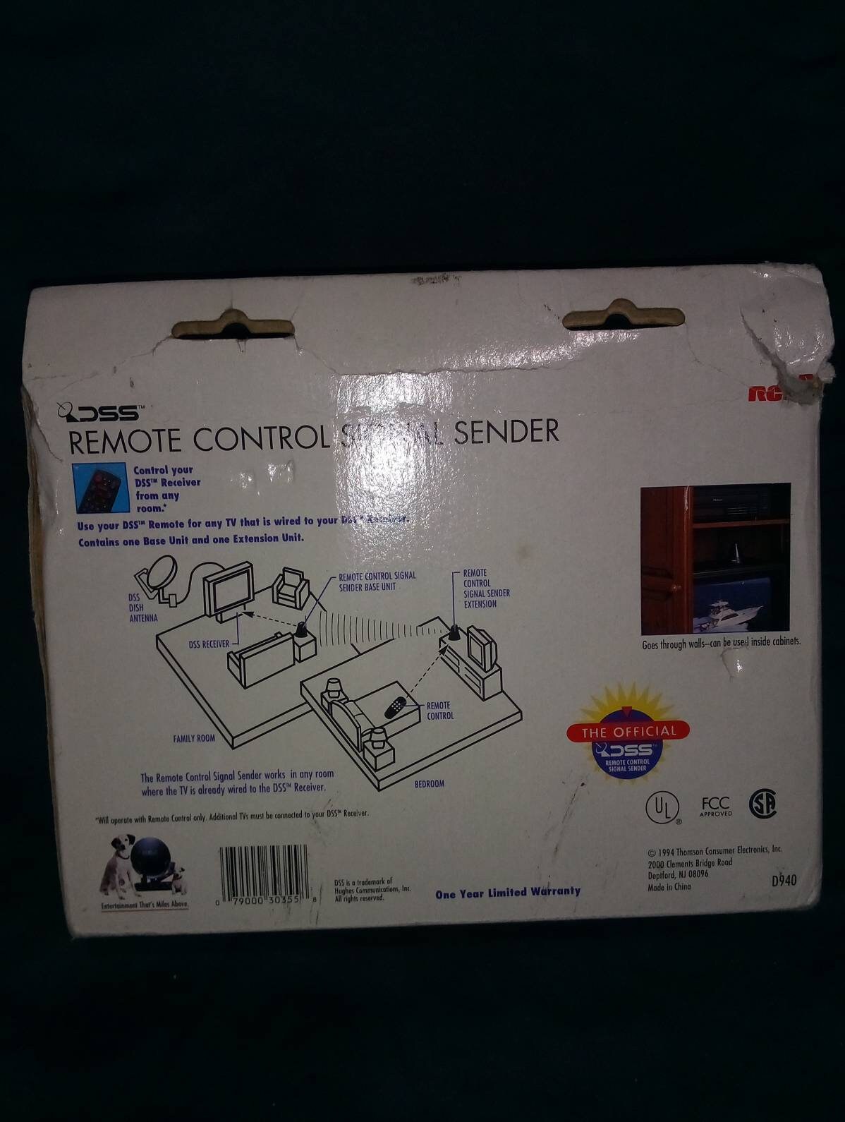 Vintage Remote Control Signal Sender for Controlling Your DSS Receiver ...