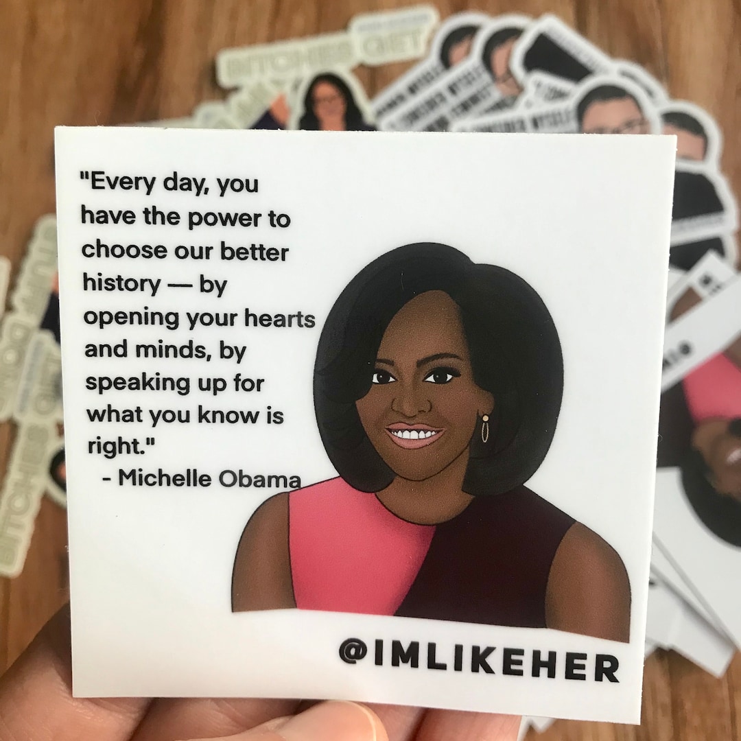 Michelle Obama Sticker - Etsy