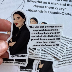 AOC Sticker and Coloring Page - Etsy