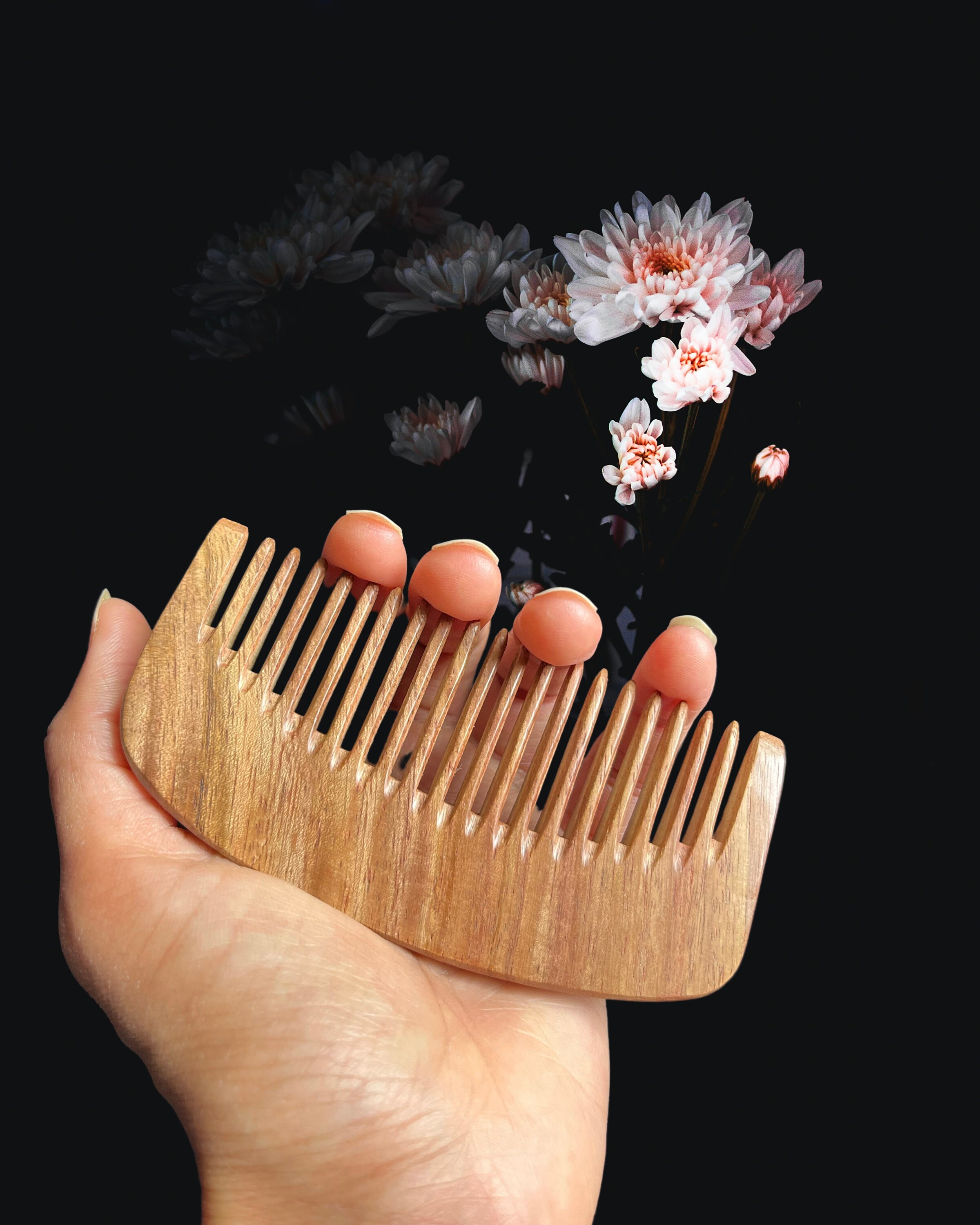Wooden Comb Small/hair Comb/neem Wood/grip Comb/ Massage Comb - Etsy