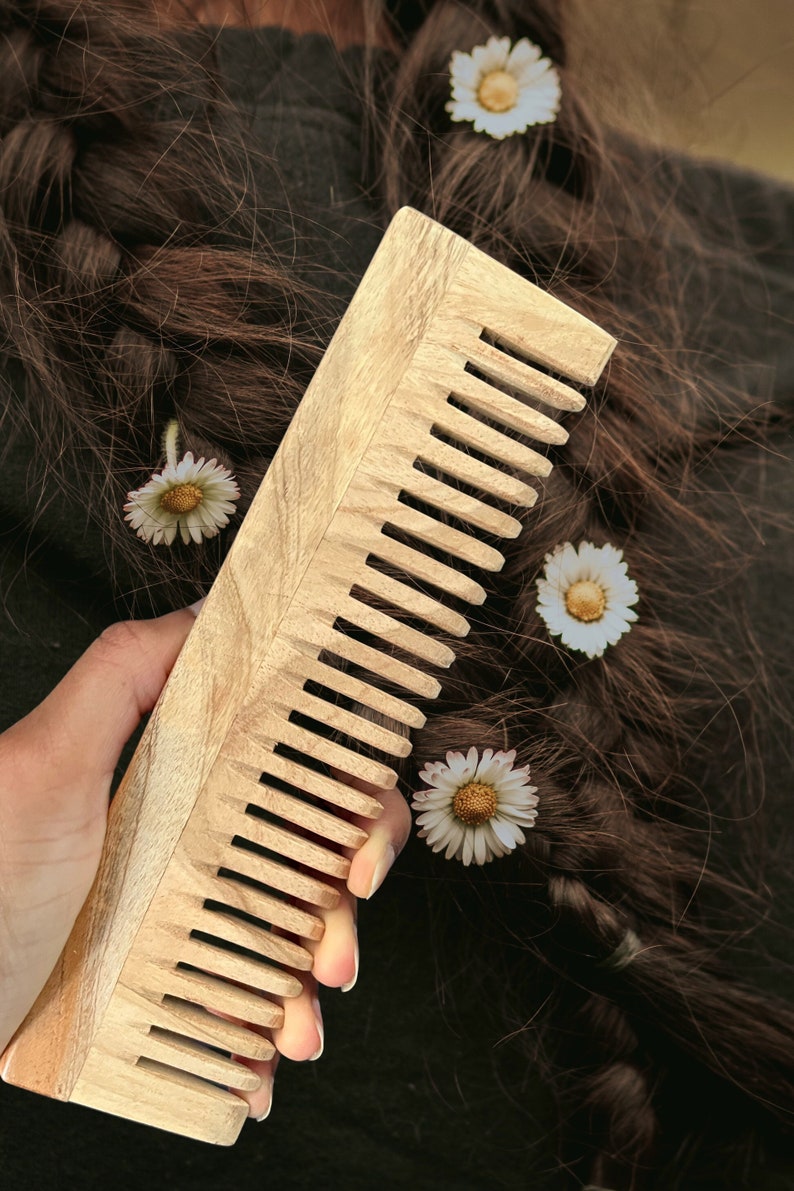 Wide Tooth Comb/comb for Curly/ Dry/rough Hair/strong Grip Comb/massage ...