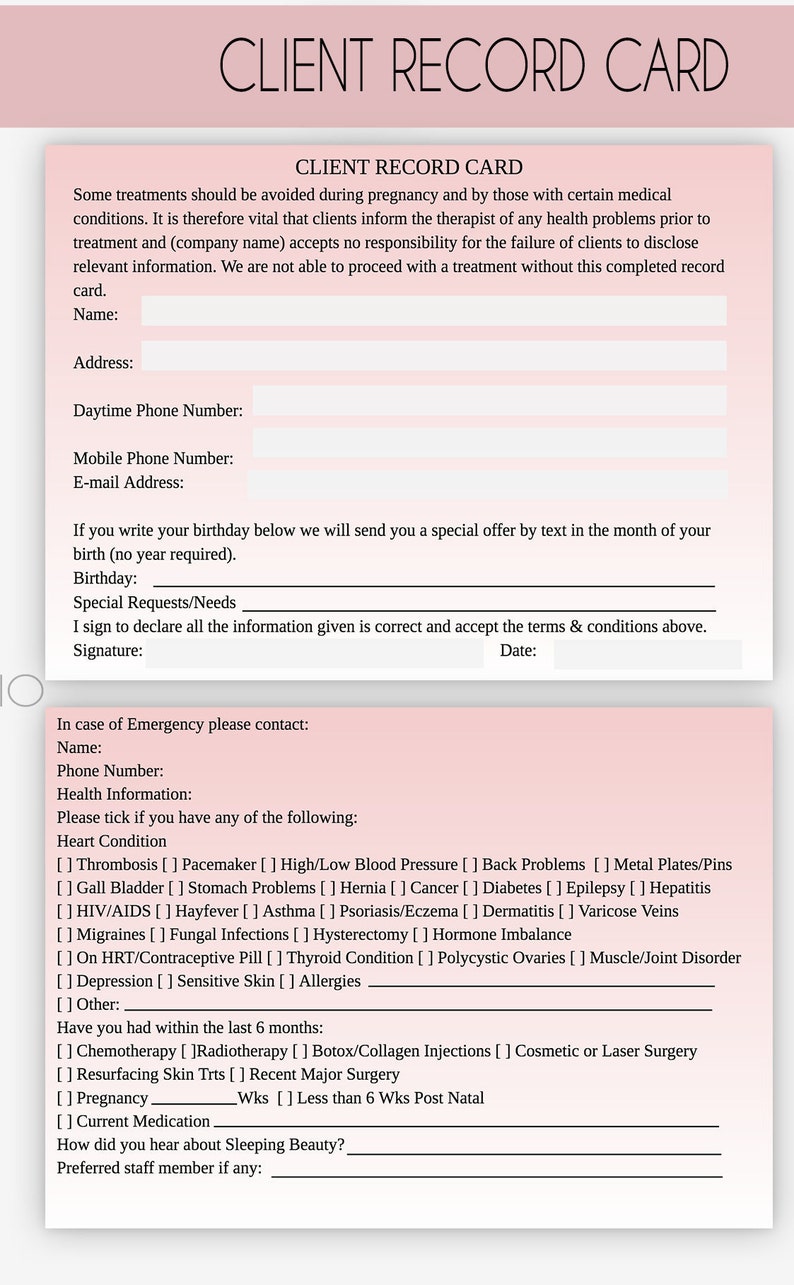 Client Record Card Template Free - prntbl.concejomunicipaldechinu.gov.co