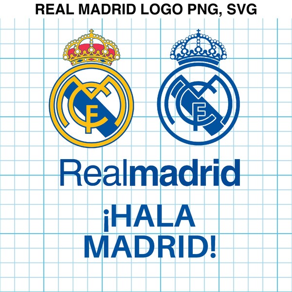 Logo Real Madrid Svg - Etsy
