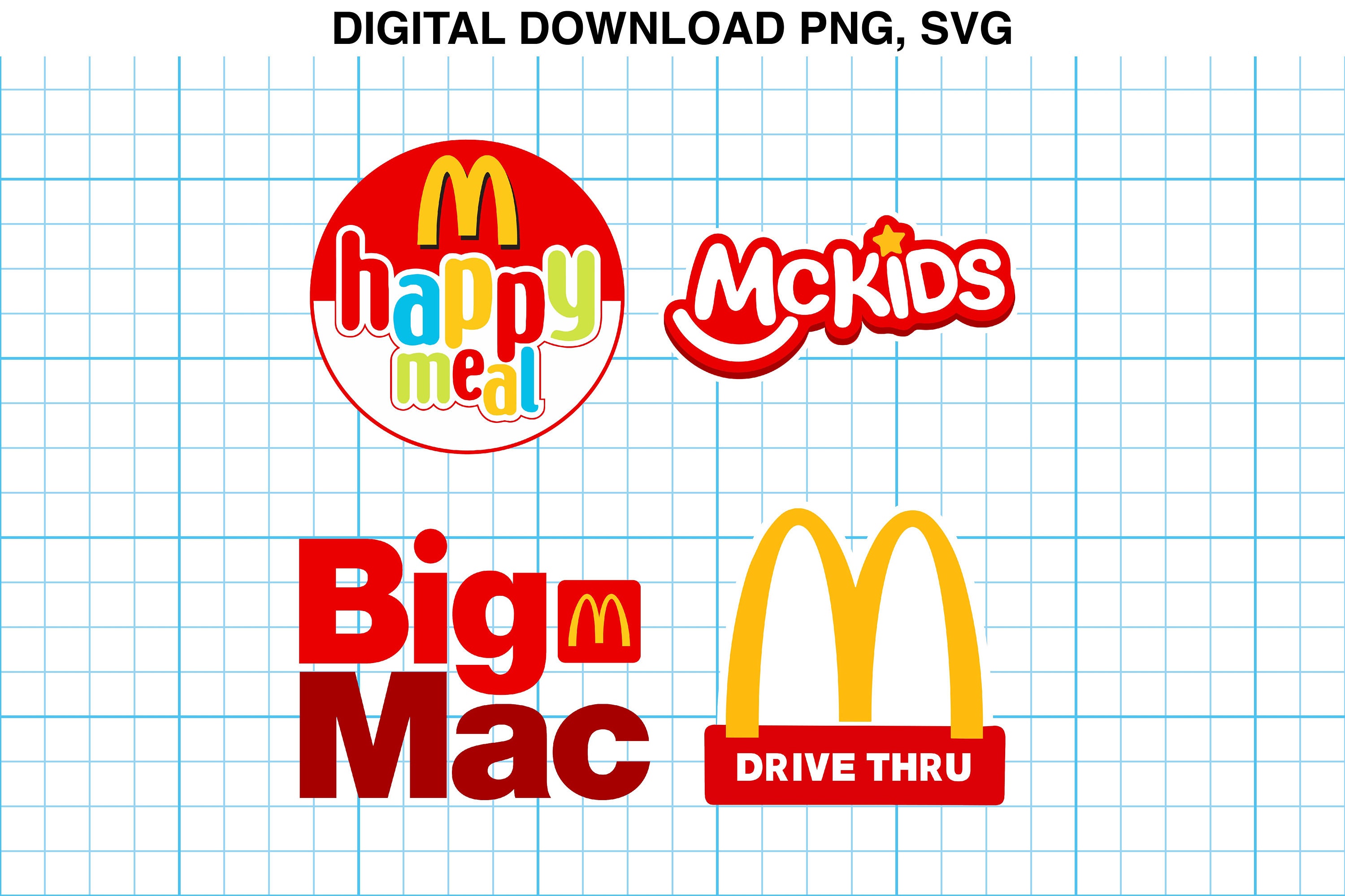 Mcdonald's Logo I Happy Meal, Drive Thru, Mcd Paper Bag, Mcd Totebag ...