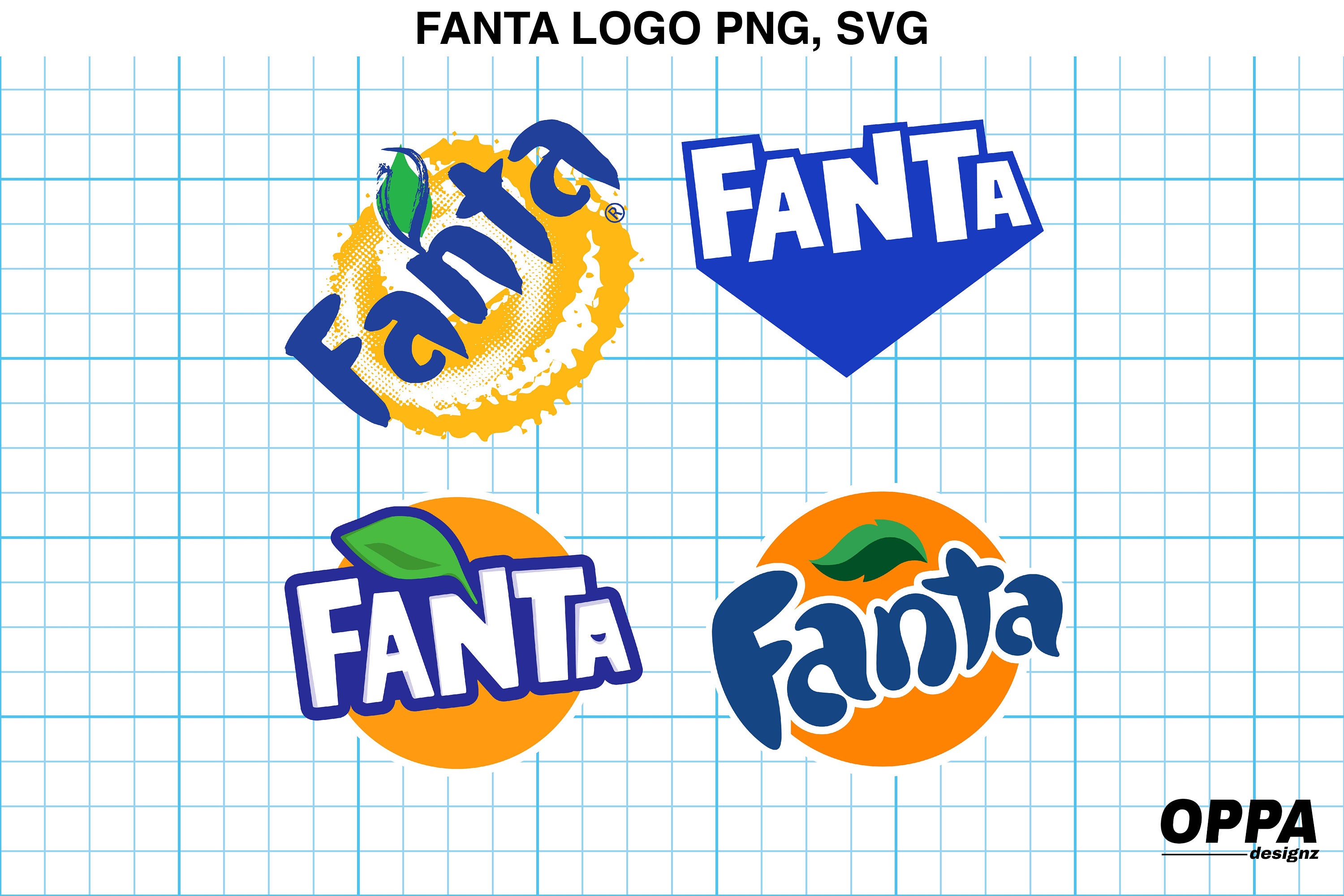 Fanta Logo I .SVG .PNG Files I Digital Product - Etsy