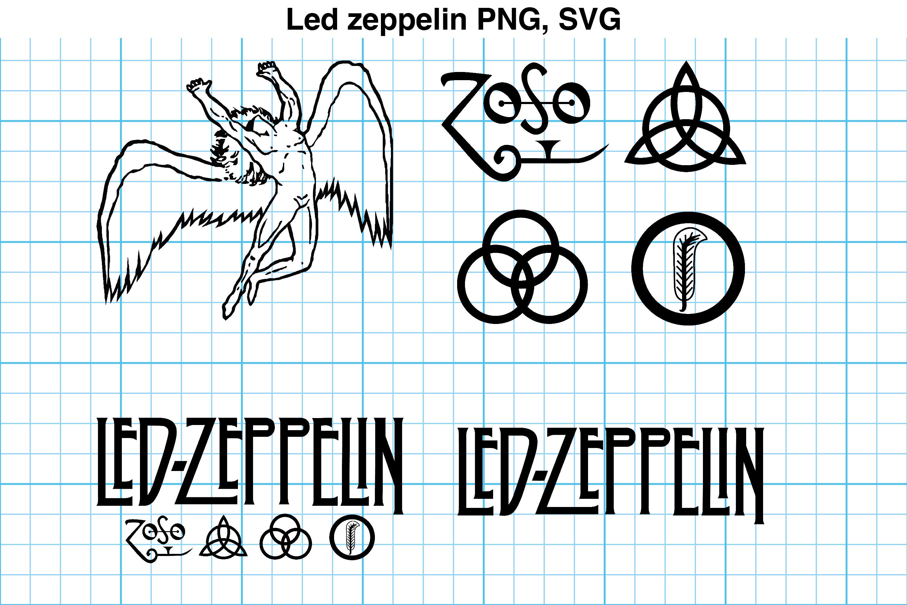 Led Zeppelin Logo Svg Png Digital Download - Etsy UK