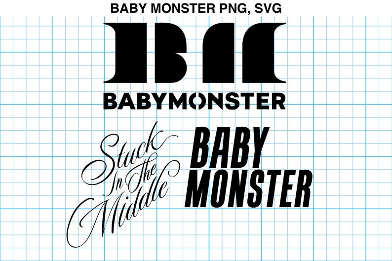 Icono del logotipo de Babymonster I .PNG I .SVG I Producto digital ...