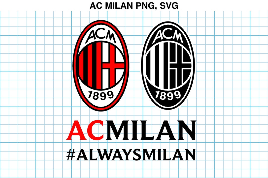 AC Milan Logo Svg Png Digital Download - Etsy UK