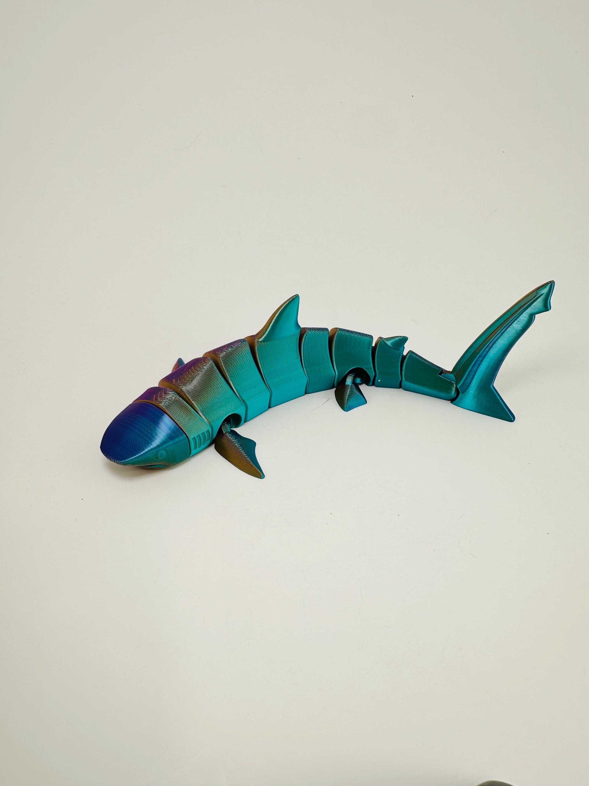 3d-printed Articulated Shark | Unique Ocean Toy | Fun Flexible ...