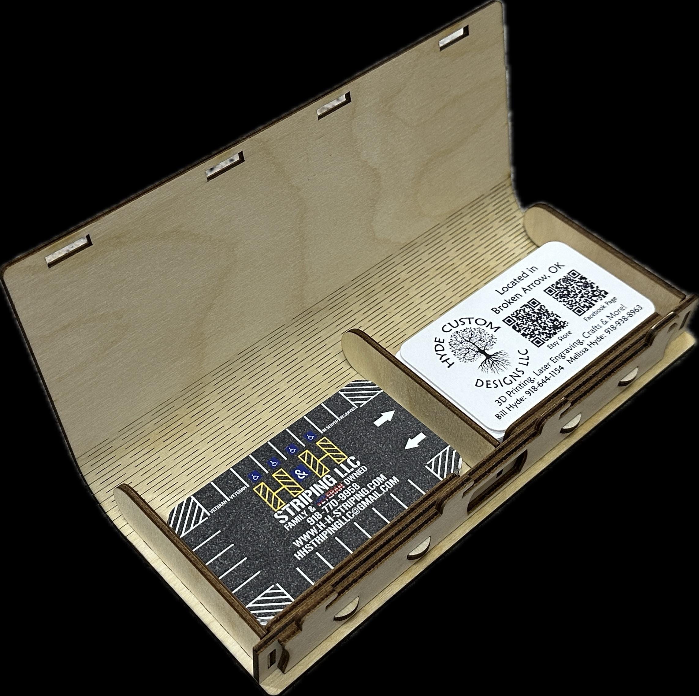 Double Deck Card Case/box Laser Cut File .dxf .svg .ai .lbrn - Etsy