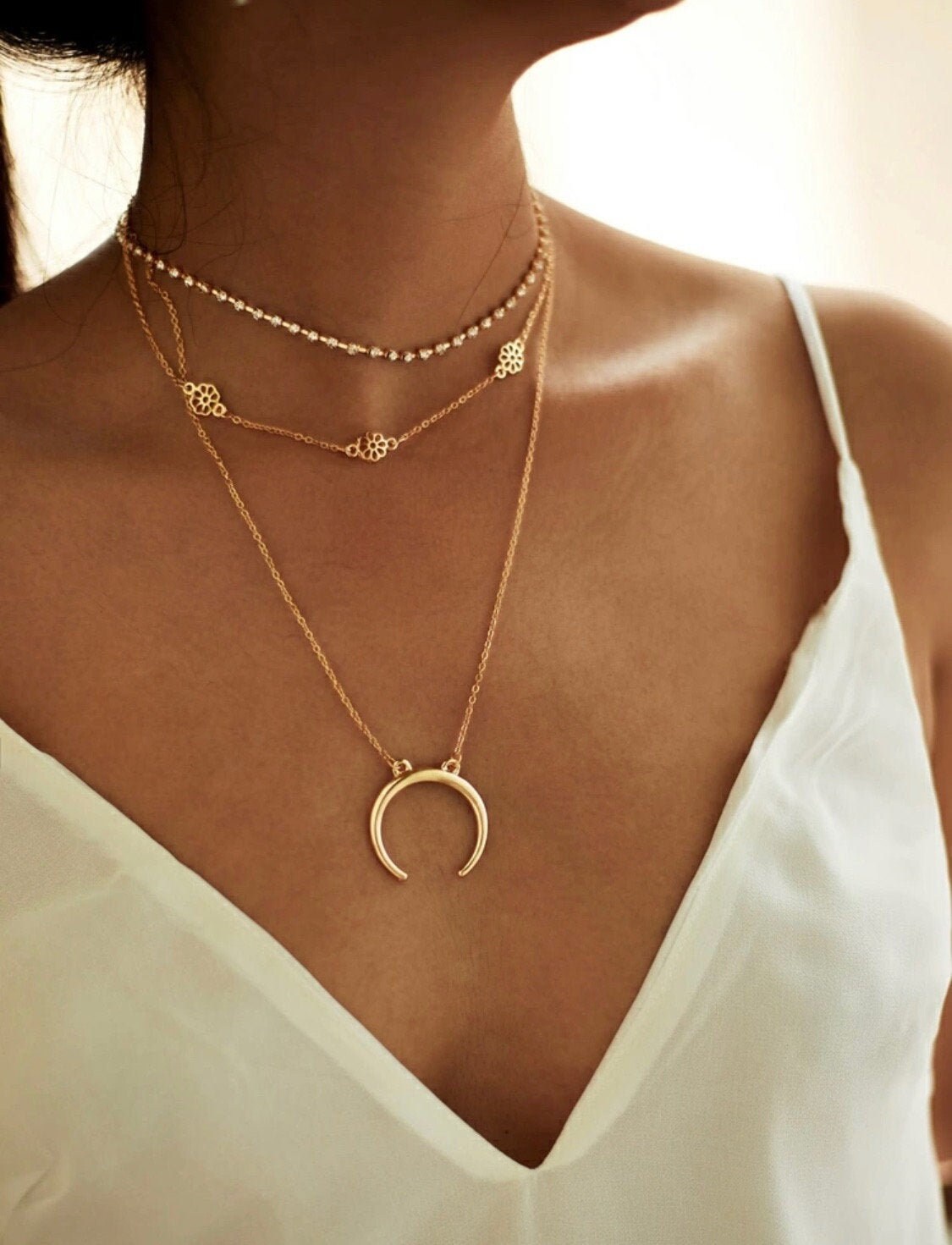 4 Piece Layering Necklace Set 4 Varying Length Necklaces - Etsy