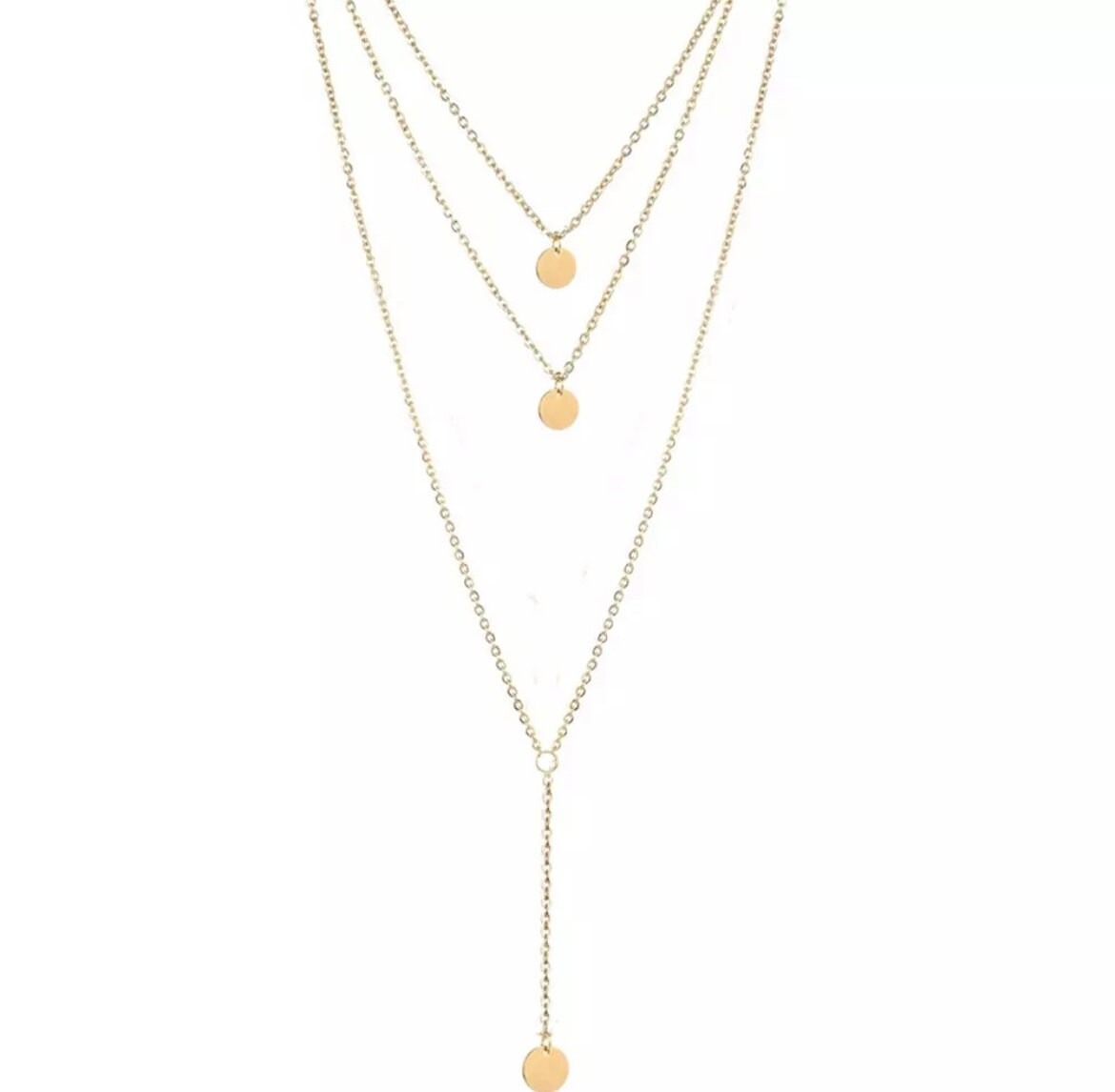 3 Piece Gold Layering Necklace Set 3 Piece Layering Necklace - Etsy