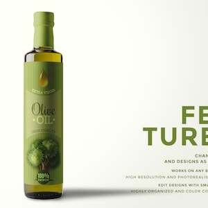 Cooking Oil Bottle Packaging Mockup - Etsy