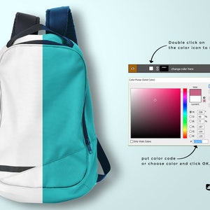 Top View Backpack Mockup - Etsy