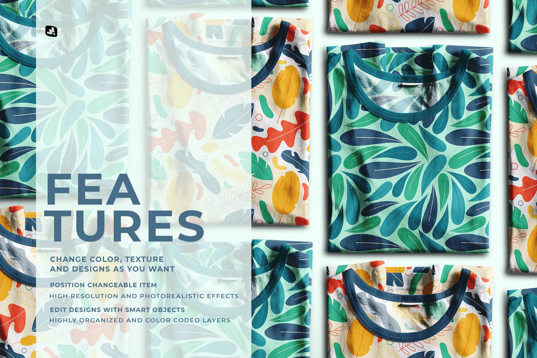 Folded Round Neck Tshirt Mockup - Etsy