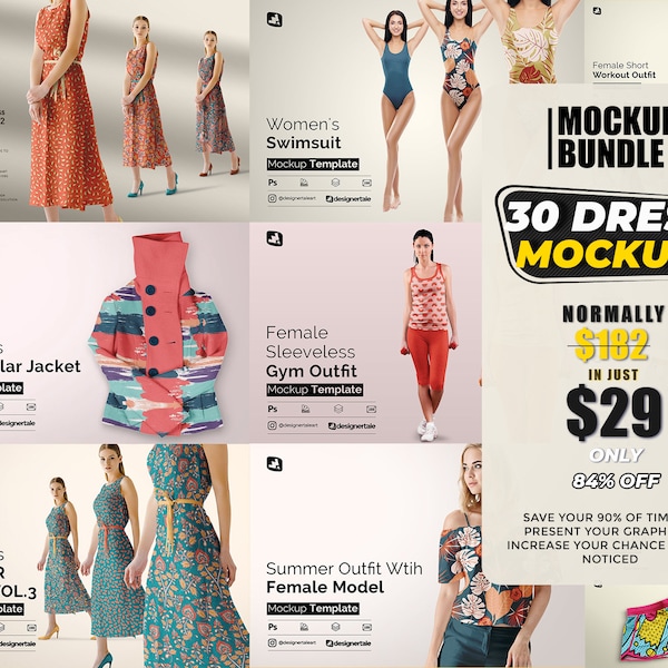 Female Dress Mockup - Etsy