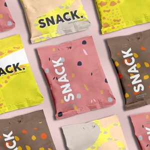 Top View Single Snack Pouch Packaging Mockup,foil Packaging Mockups ...