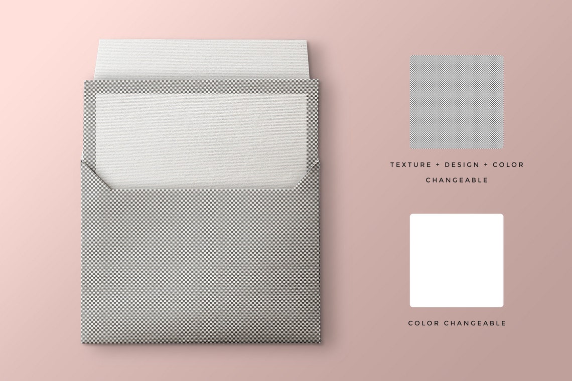 Top View Open Envelope With Card Mockup | Etsy Canada