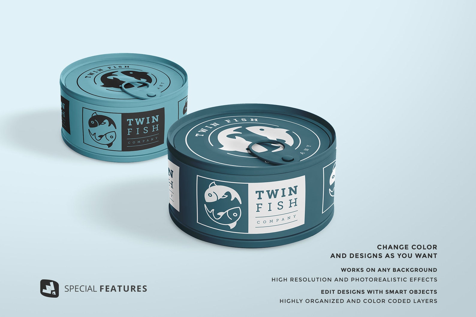 Circular Can Food Packaging Mockup - Etsy