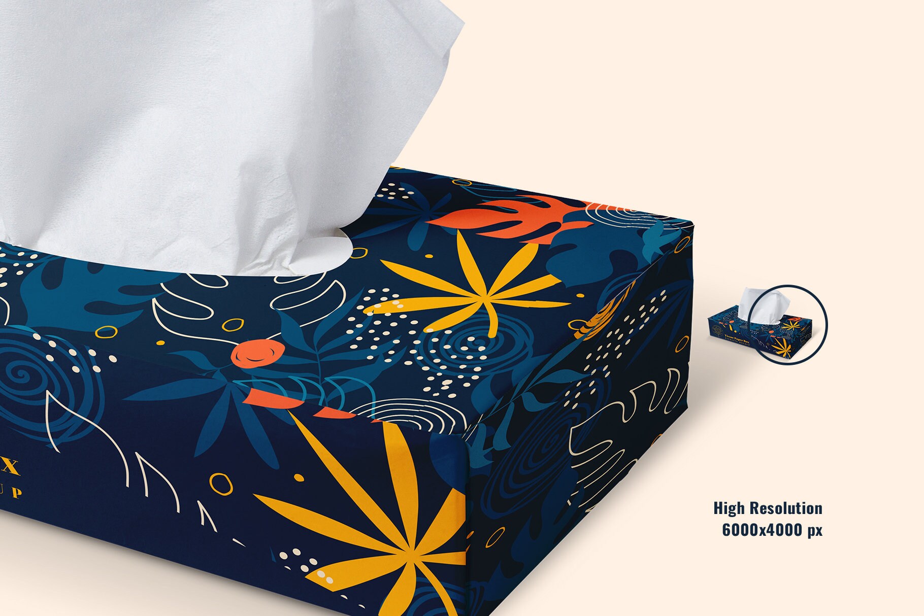 Tissue Paper Box Packaging Mockup - Etsy