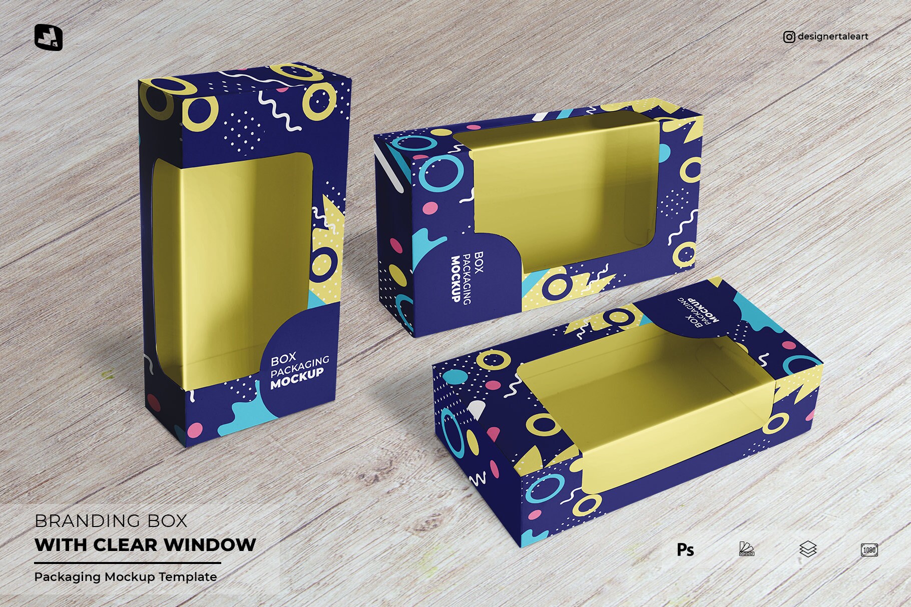 Branding Box With Clear Window Mockup - Etsy