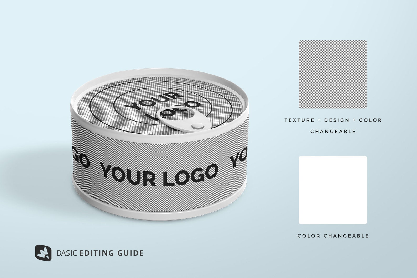 Circular Can Food Packaging Mockup - Etsy