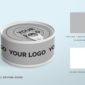 Circular Can Food Packaging Mockup - Etsy