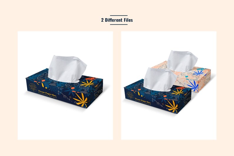 Tissue Paper Box Packaging Mockup - Etsy