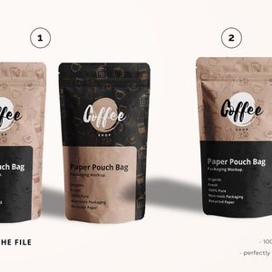 Paper Pouch Bag Packaging Mockup - Etsy