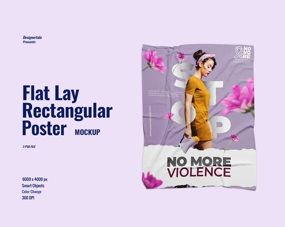 Flat Lay Rectangular Poster Mockup - Etsy