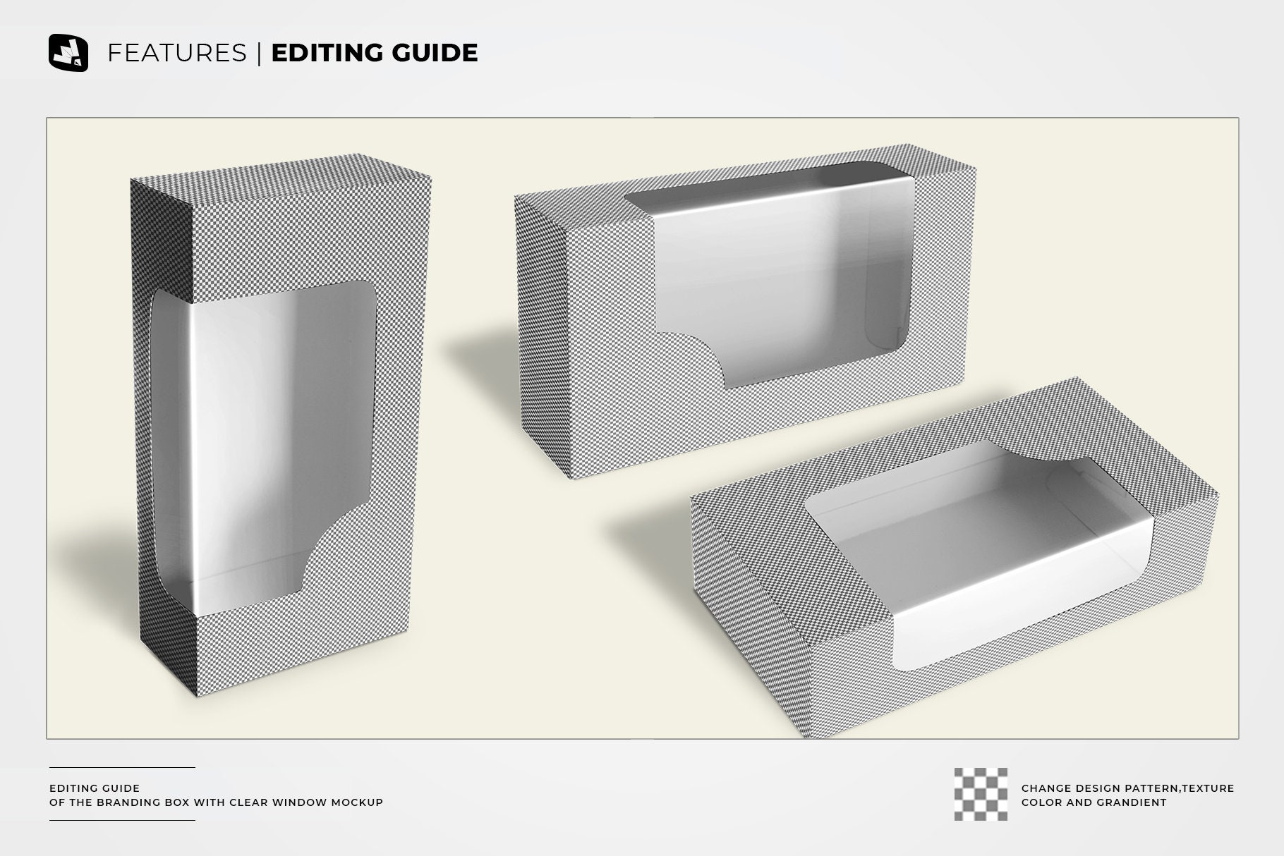 Branding Box With Clear Window Mockup - Etsy