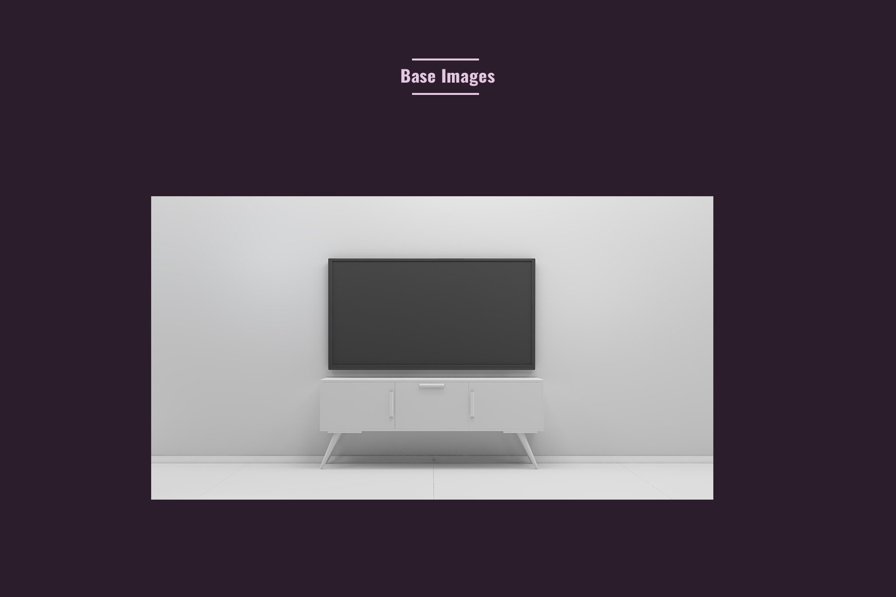 Tv Unit & Wallpaper Scene Mockup - Etsy