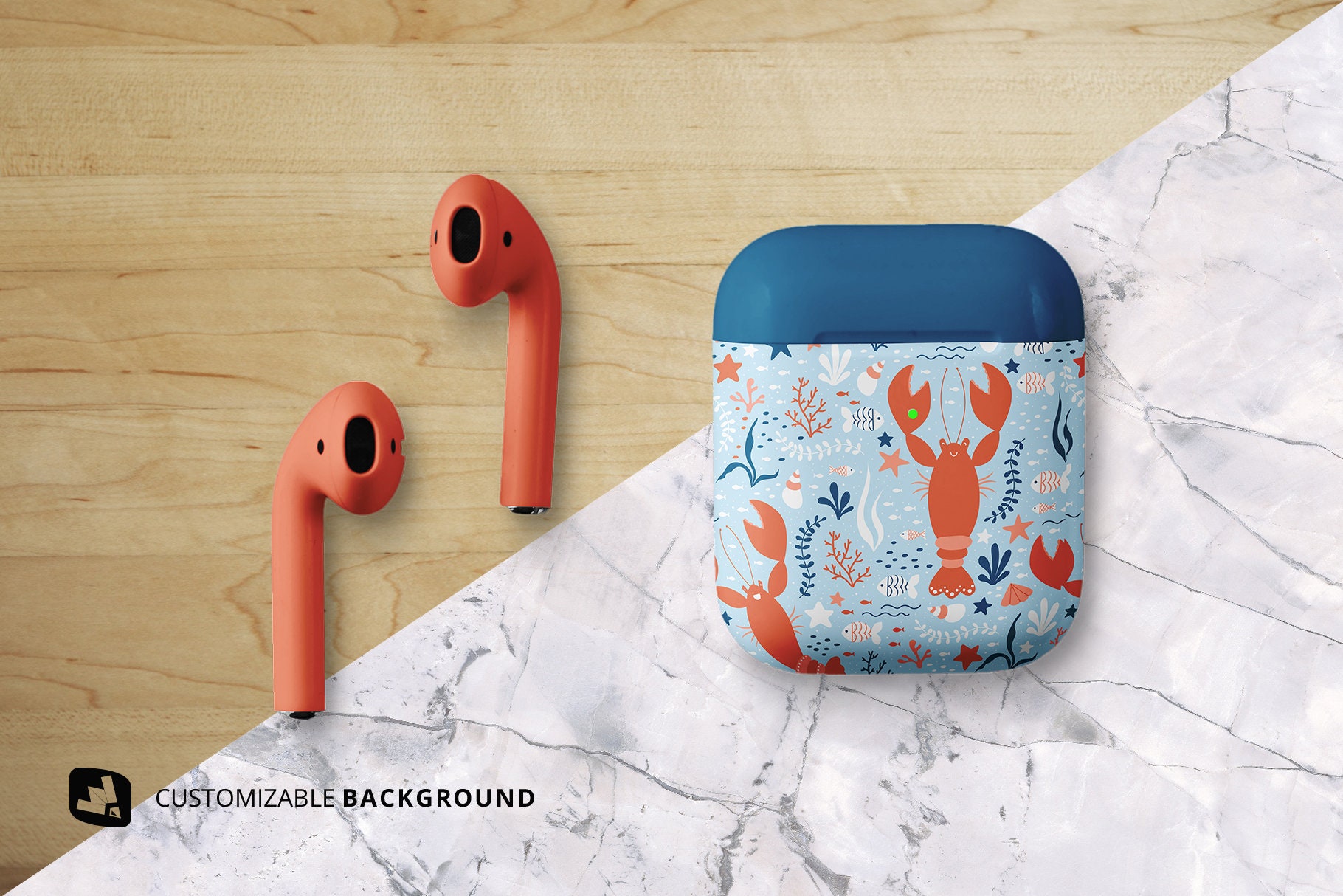 Top View AirPod Case Mockup - Etsy