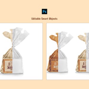 Sandwich Bread Packaging Mockup - Etsy
