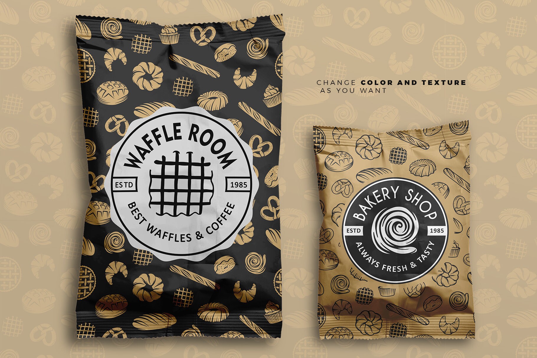 Plastic Snack Pouch Packaging Mockup - Etsy