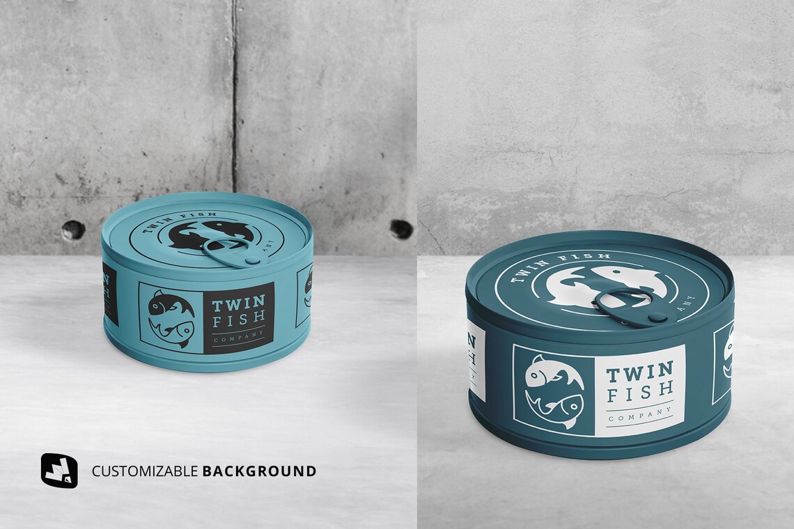 Circular Can Food Packaging Mockup - Etsy