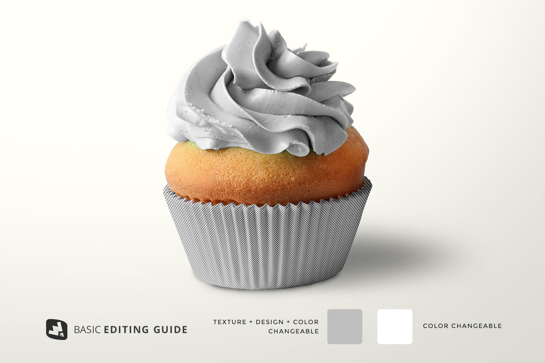 Frontview Cupcake Casing Mockup - Etsy