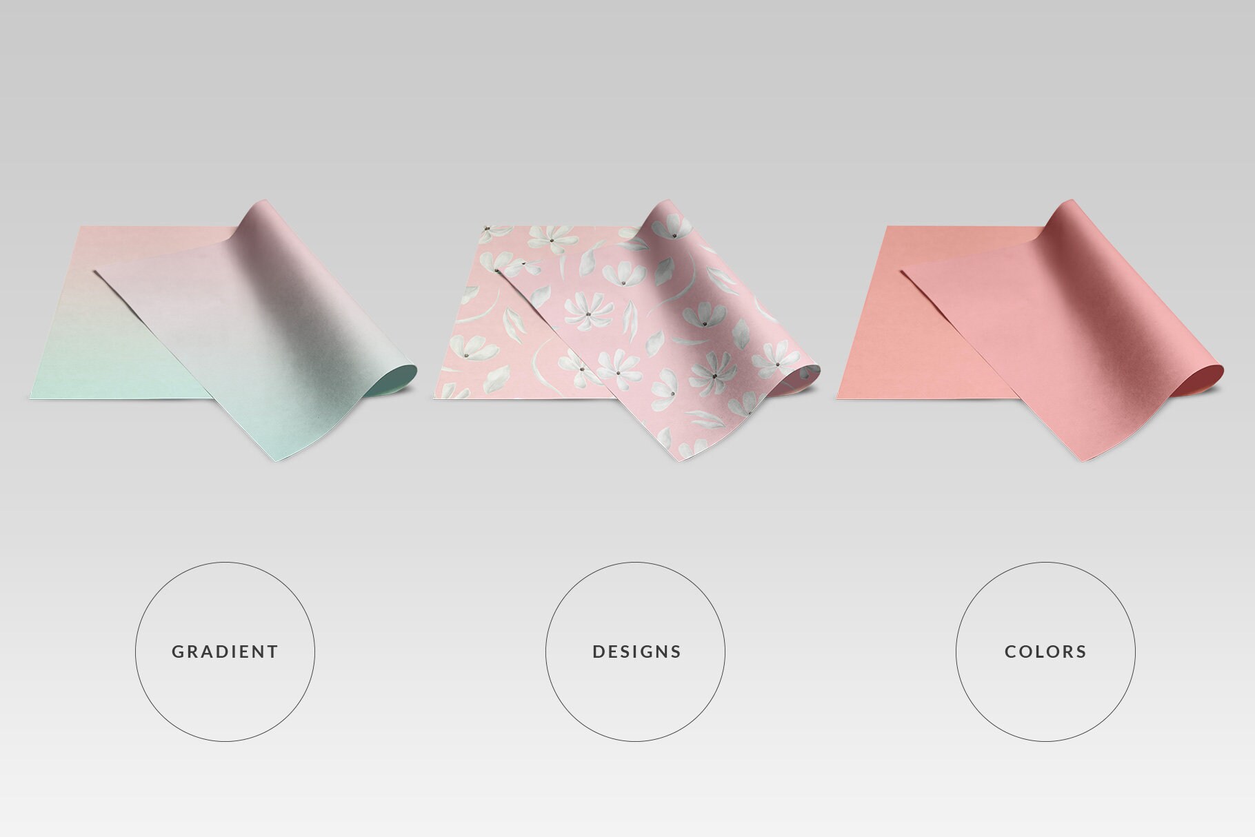 Top View Folded Wrapping Paper Mockup - Etsy