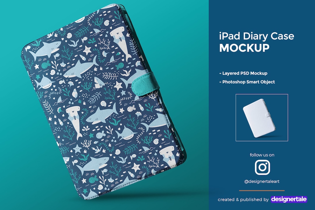 IPad Diary Case Mockup - Etsy