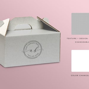 Cake Box Packaging Mockup - Etsy