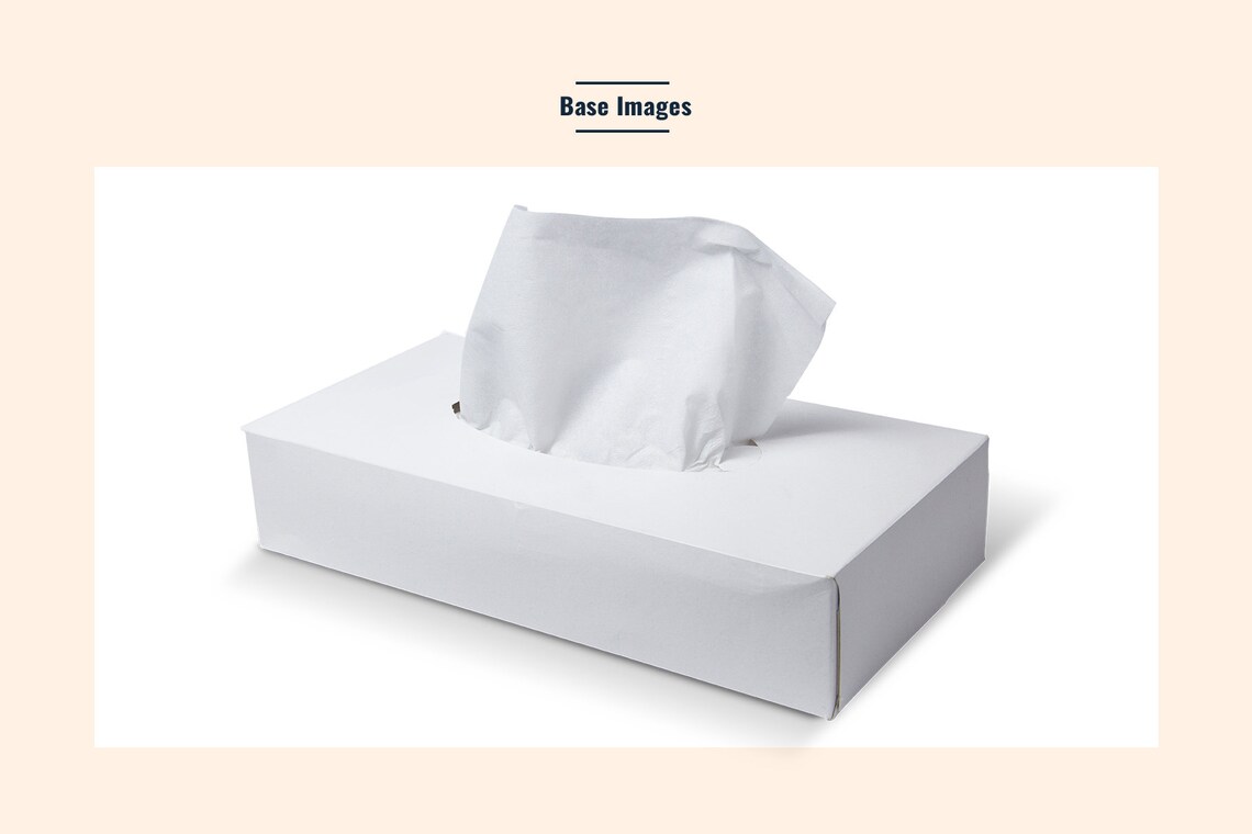Tissue Paper Box Packaging Mockup - Etsy