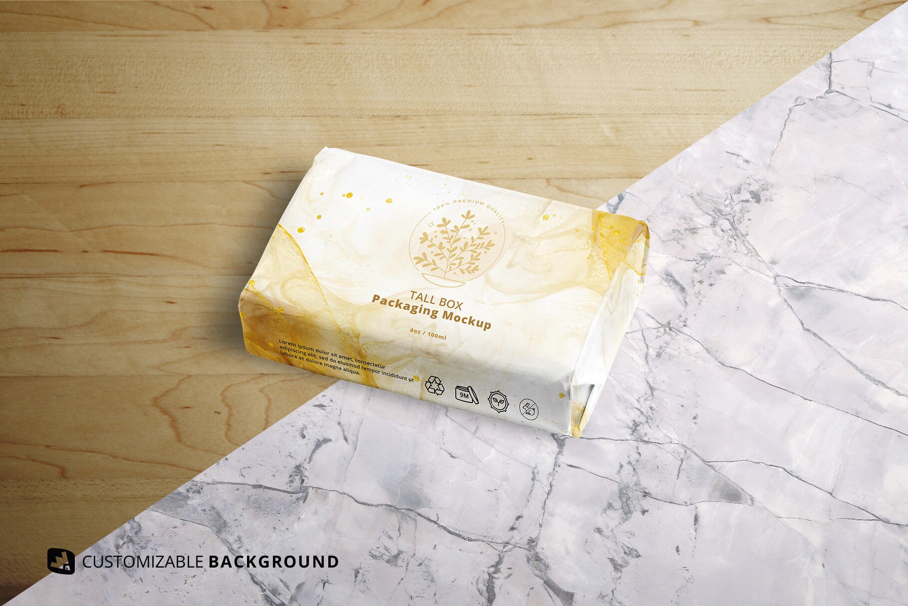 Wrap Box Soap Bar Packaging Mockup - Etsy