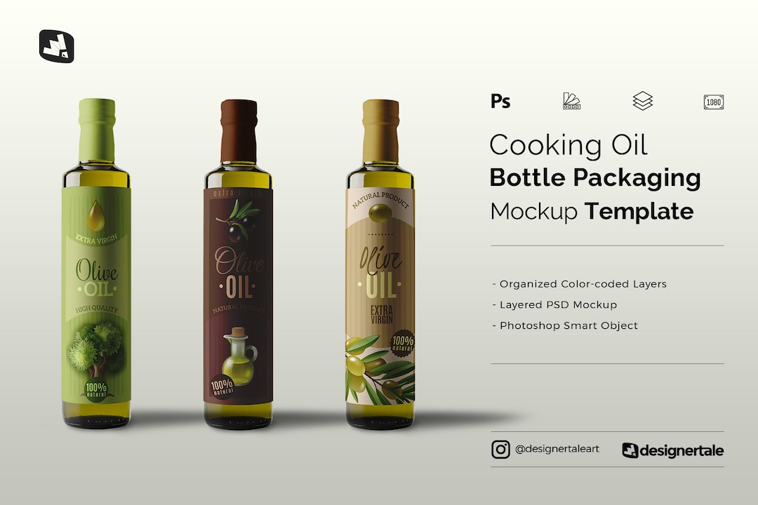 Cooking Oil Bottle Packaging Mockup - Etsy