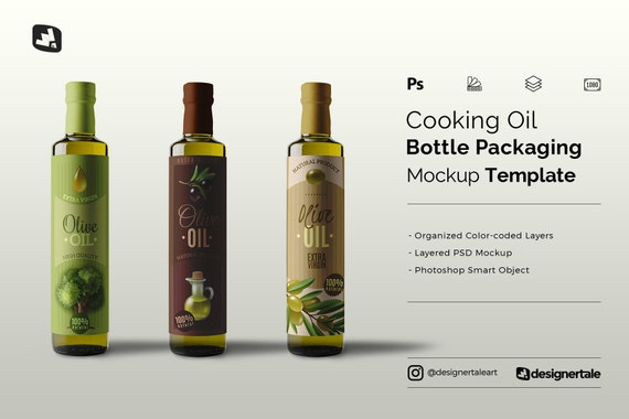Cooking Oil Bottle Packaging Mockup - Etsy