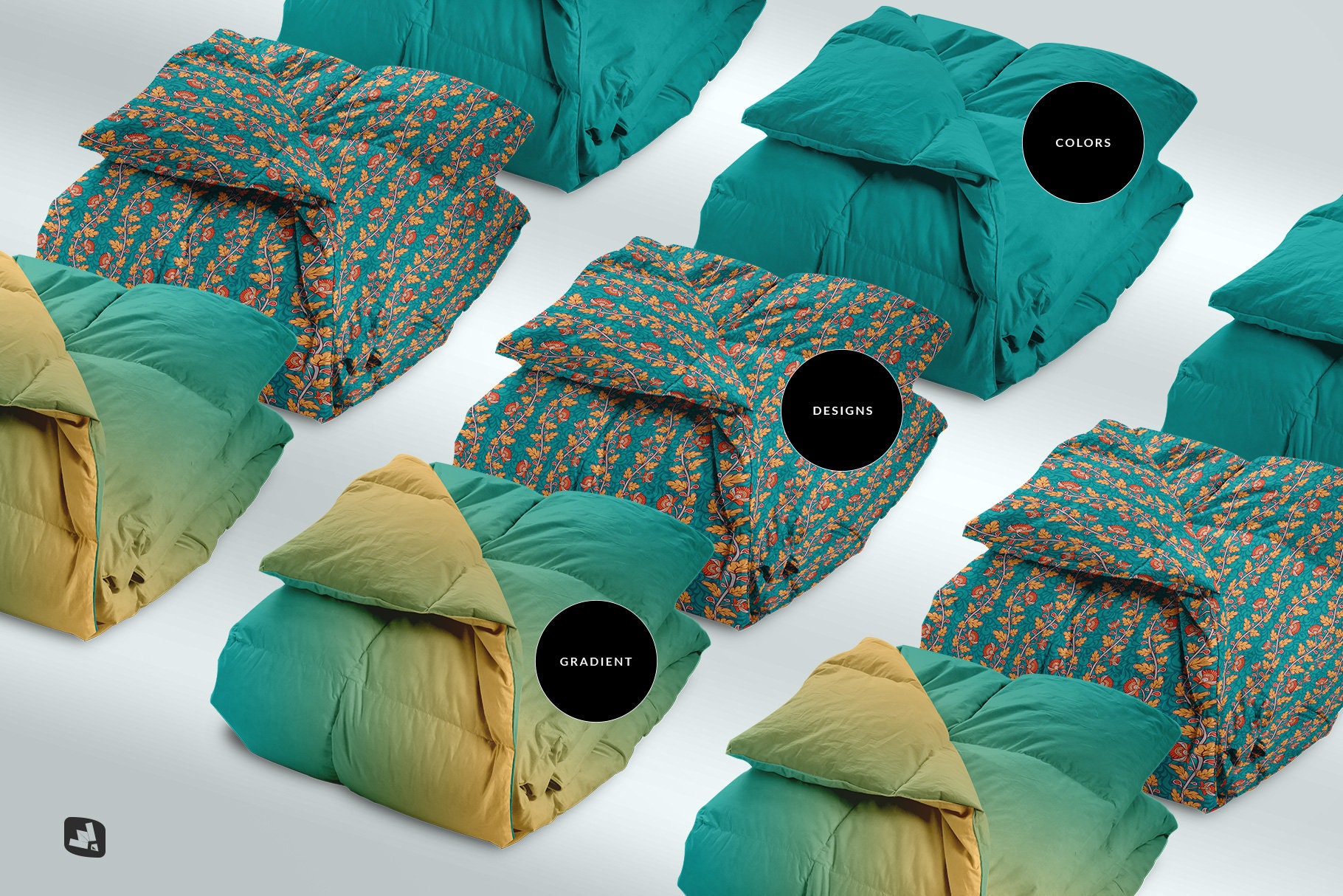 Folded Comforter Blanket Mockup - Etsy