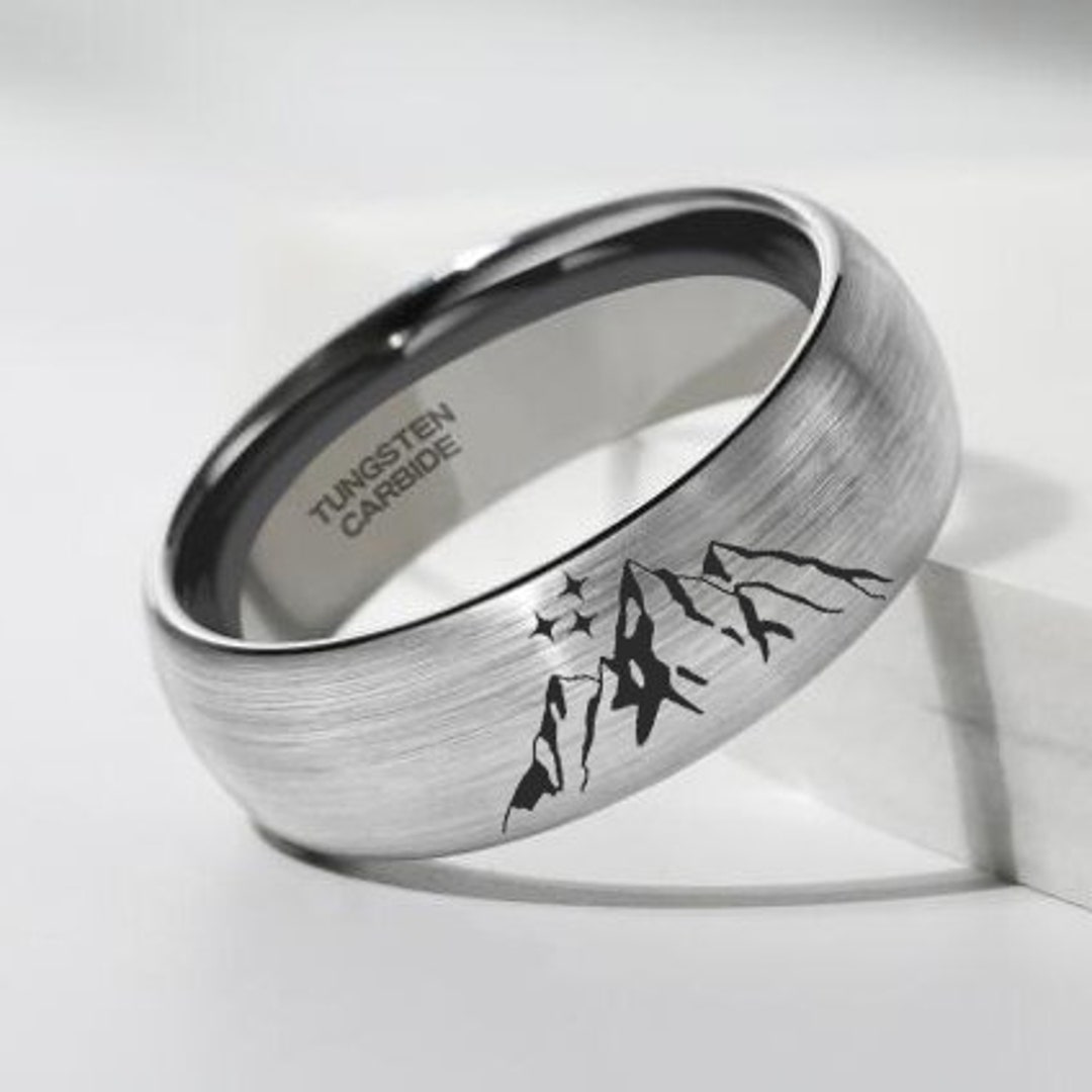 ACOTAR Ring, Night Court Ring, Stary Night Ring, Silver Tungsten Ring ...