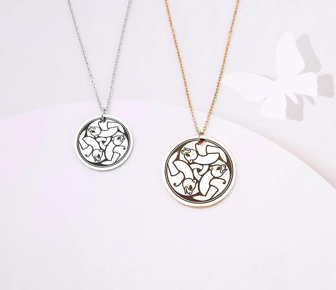 Merida Necklace, Disney Brave Necklace, Celtic Three Bears Necklace ...