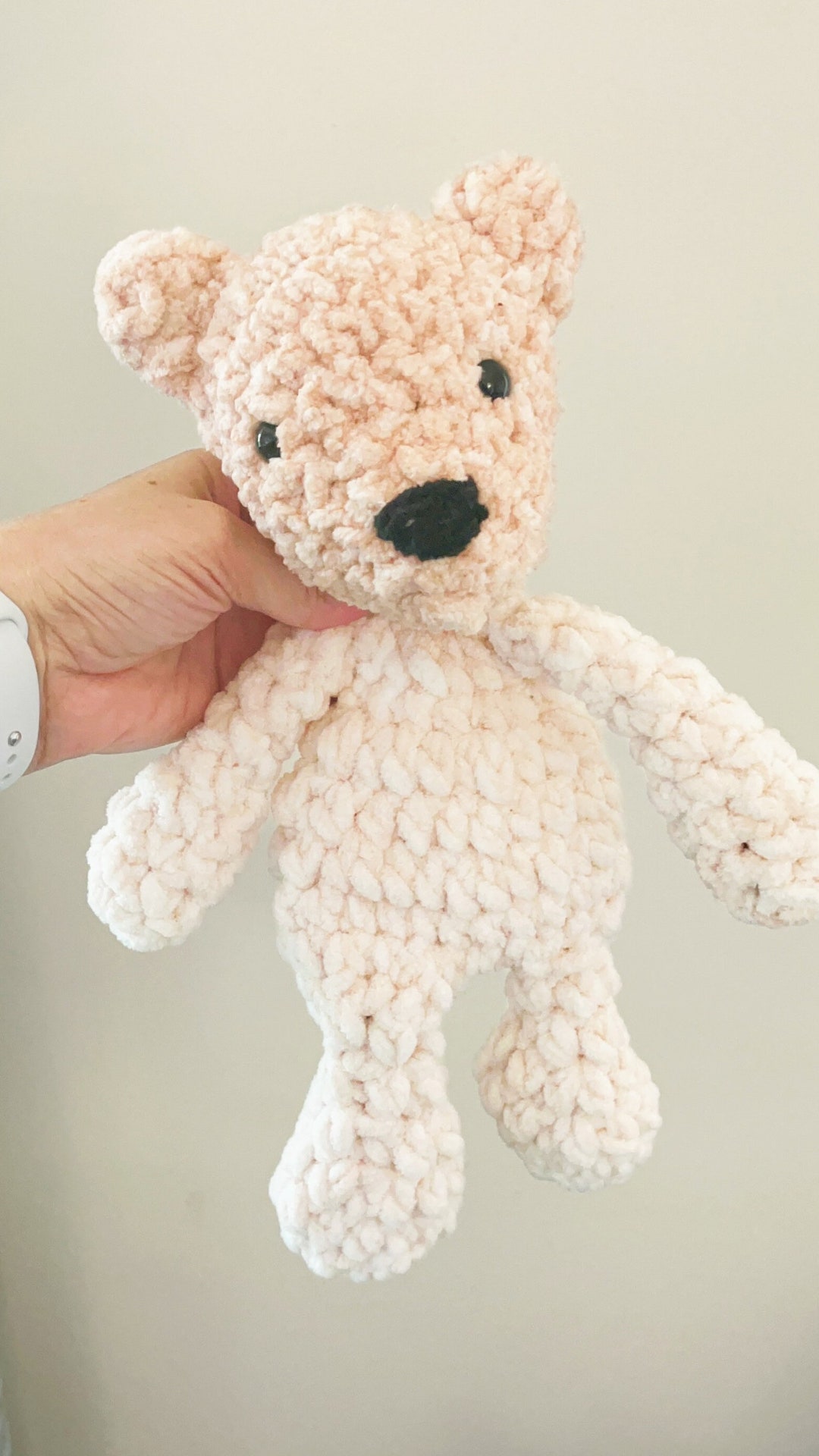 Mini Bear Snuggler Ready to Ship Lovey and Stuffy Heirloom Plush - Etsy