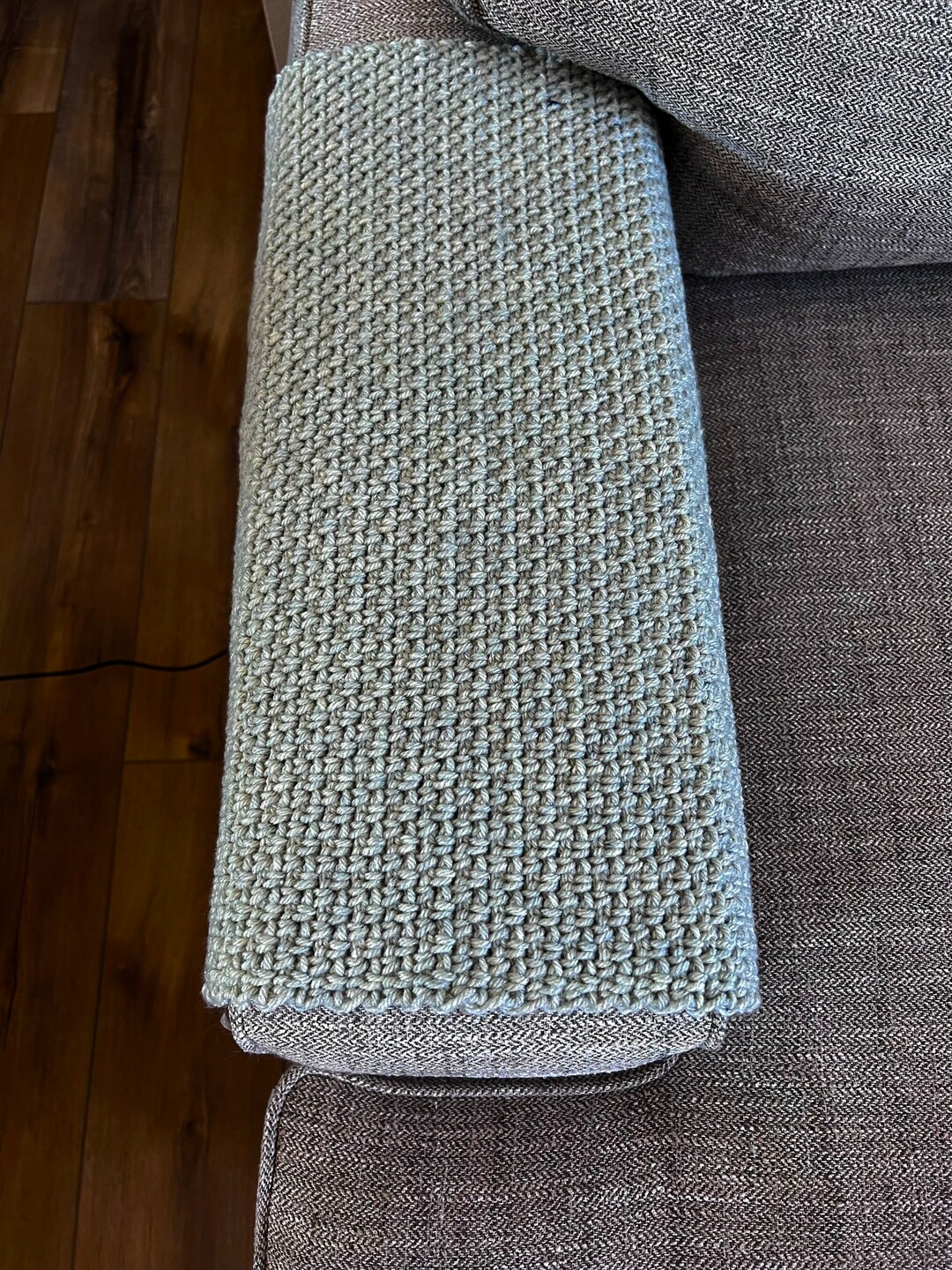 Arm Chair Cover Slipcover Arm Rest Protector - Handmade Crochet - Seal ...